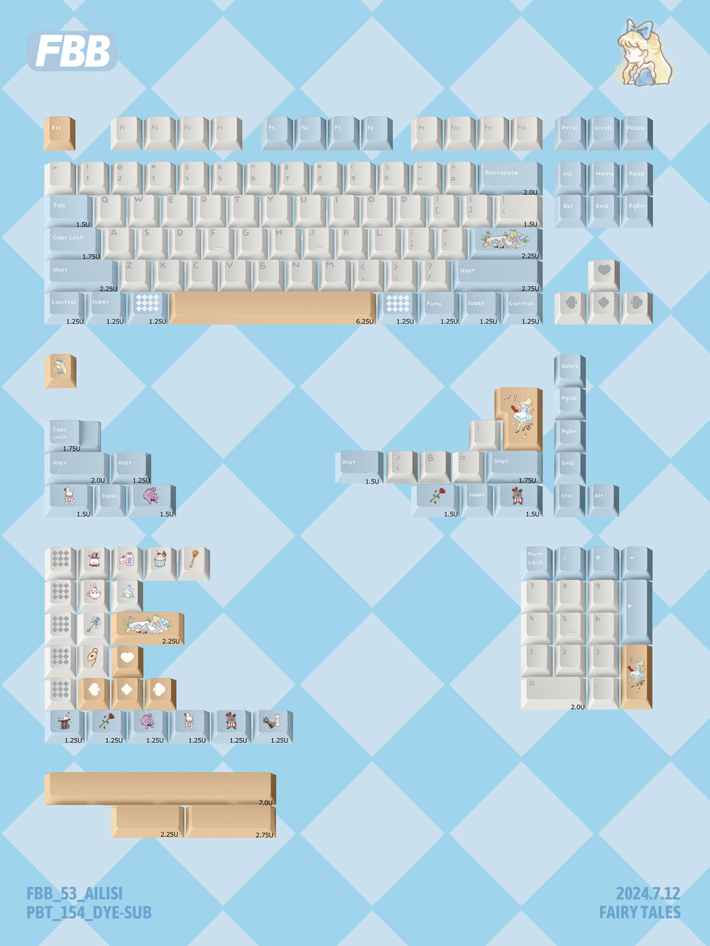 FBB Alice Keycaps Set – Keypro