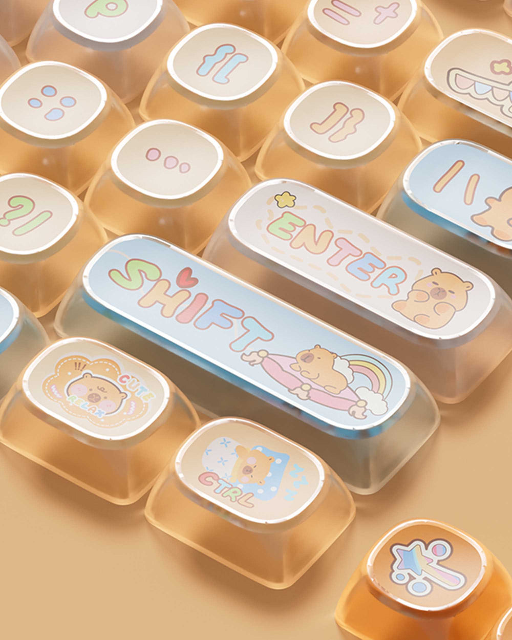 AKKO Capybara Pudding Keycaps Set – Keypro