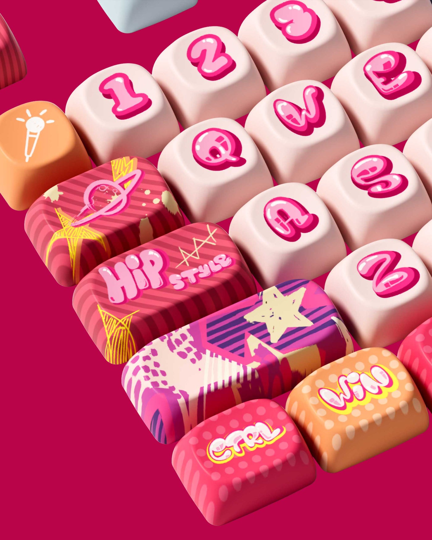 AKKO Rainbow Candy Keycaps Set – Keypro