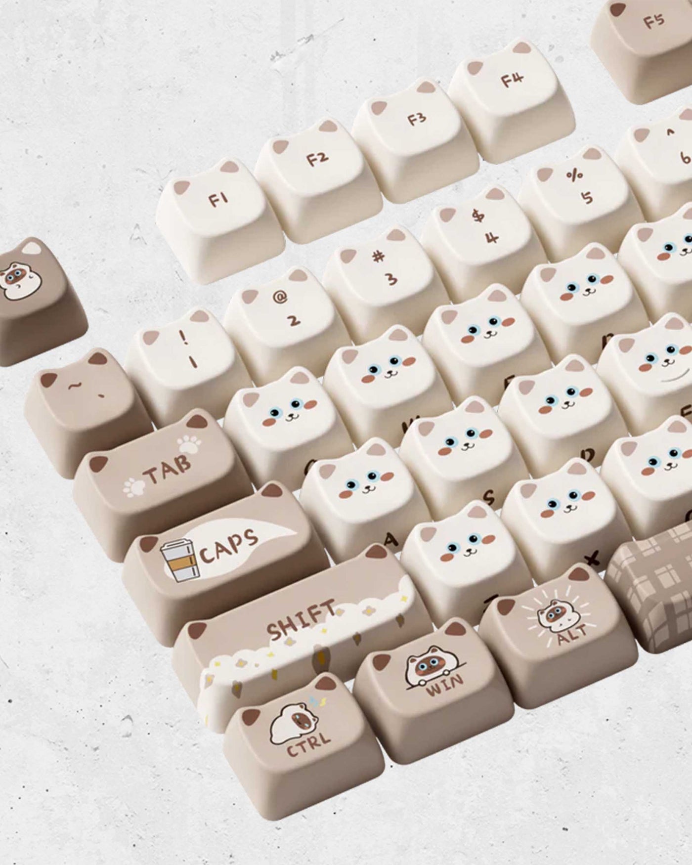 AKKO Siamese Cat Keycaps Set – Keypro